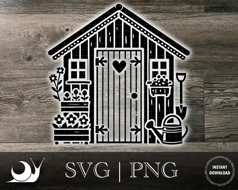 Garden Shed SVG Bathroom Sign Cricut Cut File - Etsy