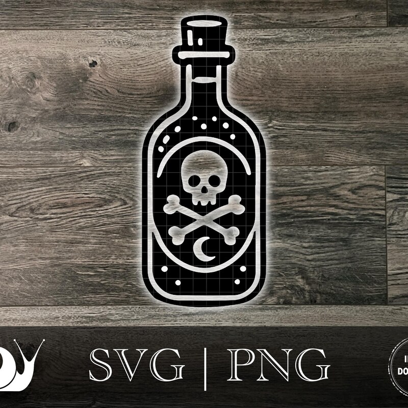 Poison Bottle Label - Etsy