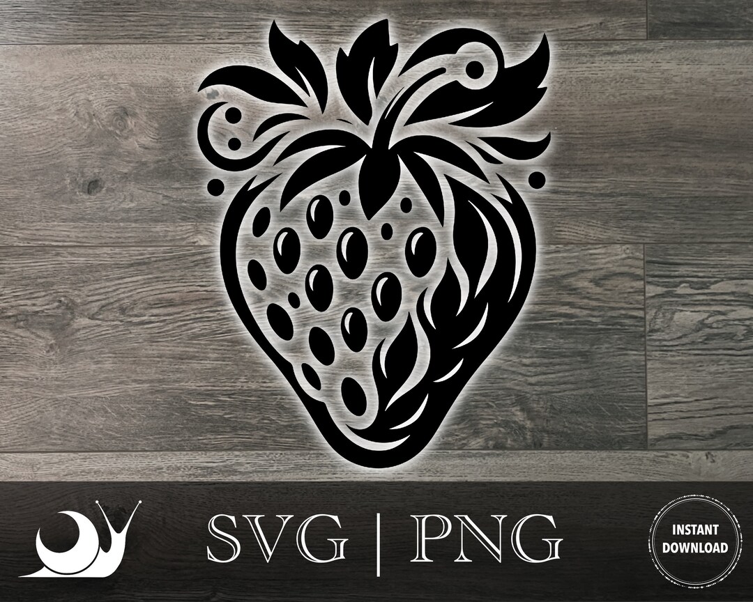 Strawberry SVG Fruit Cricut Cut File - Etsy