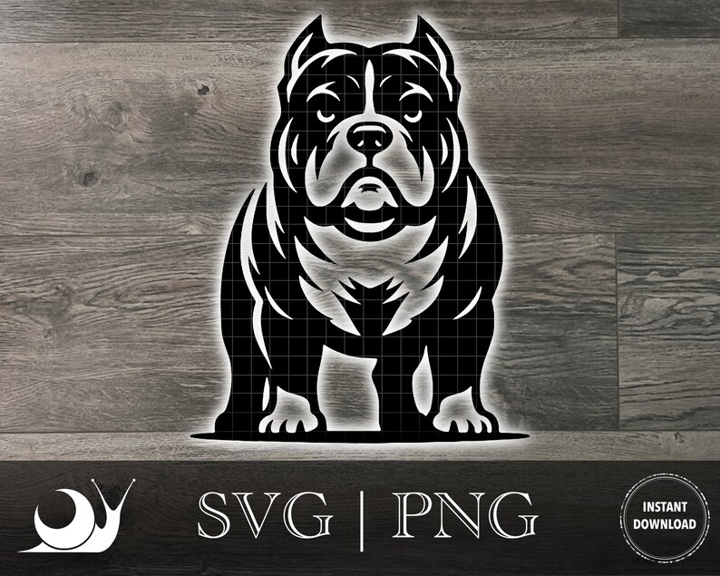 American Bully SVG Cut File for Cricut or Silhouette Pitbull SVG PNG ...