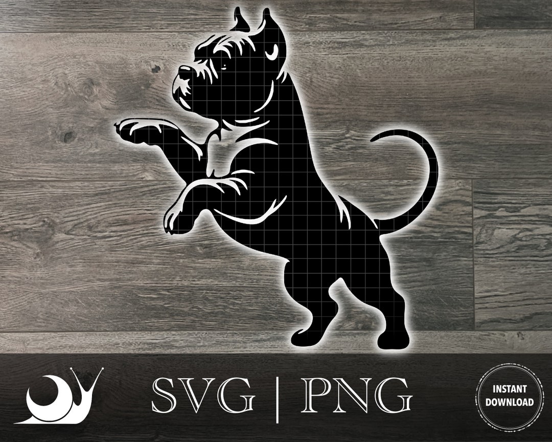 American Bully SVG Cut File for Cricut or Silhouette | Pitbull SVG PNG ...