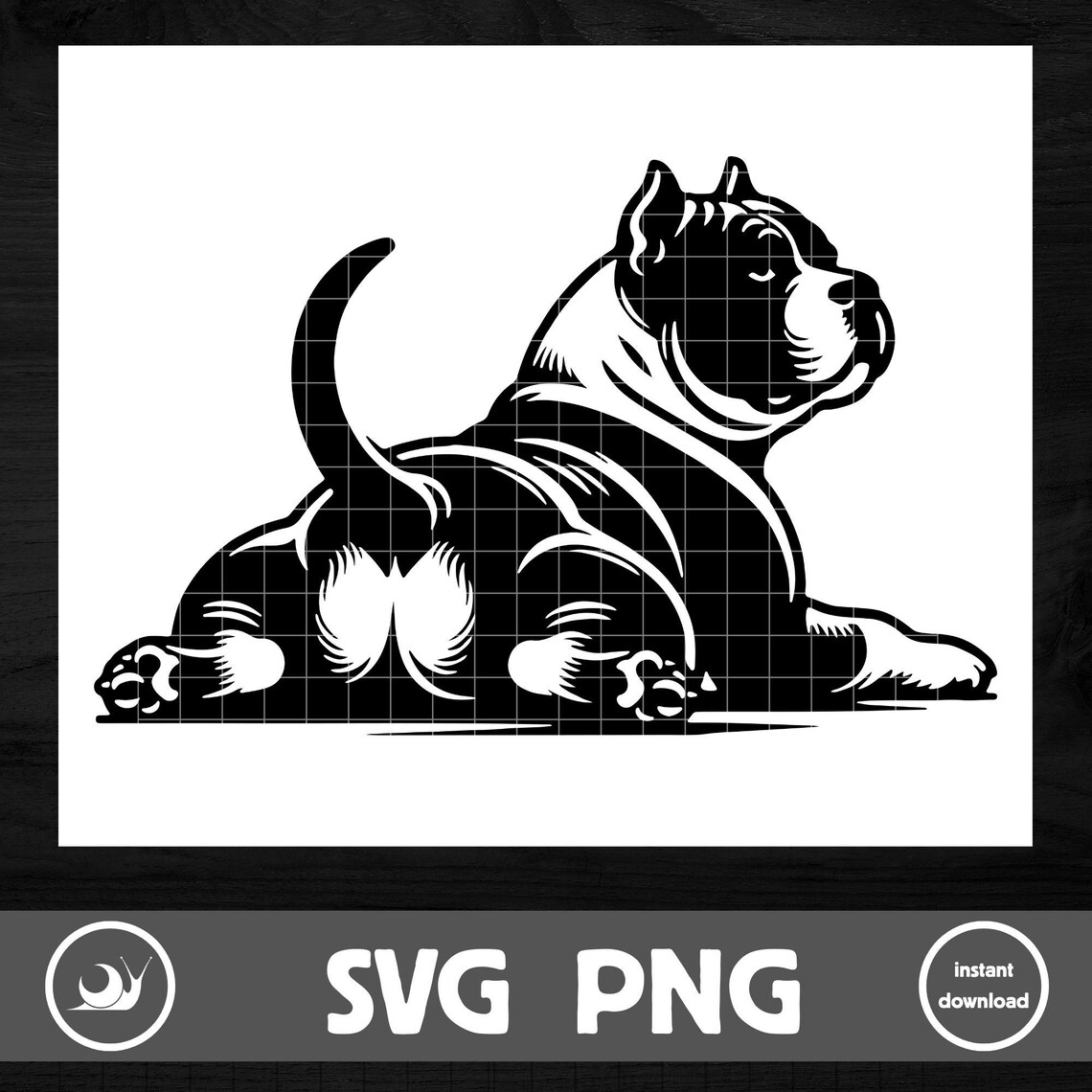 American Bully SVG | Dog Silhouette | Bully Breed Decal Cut File ...