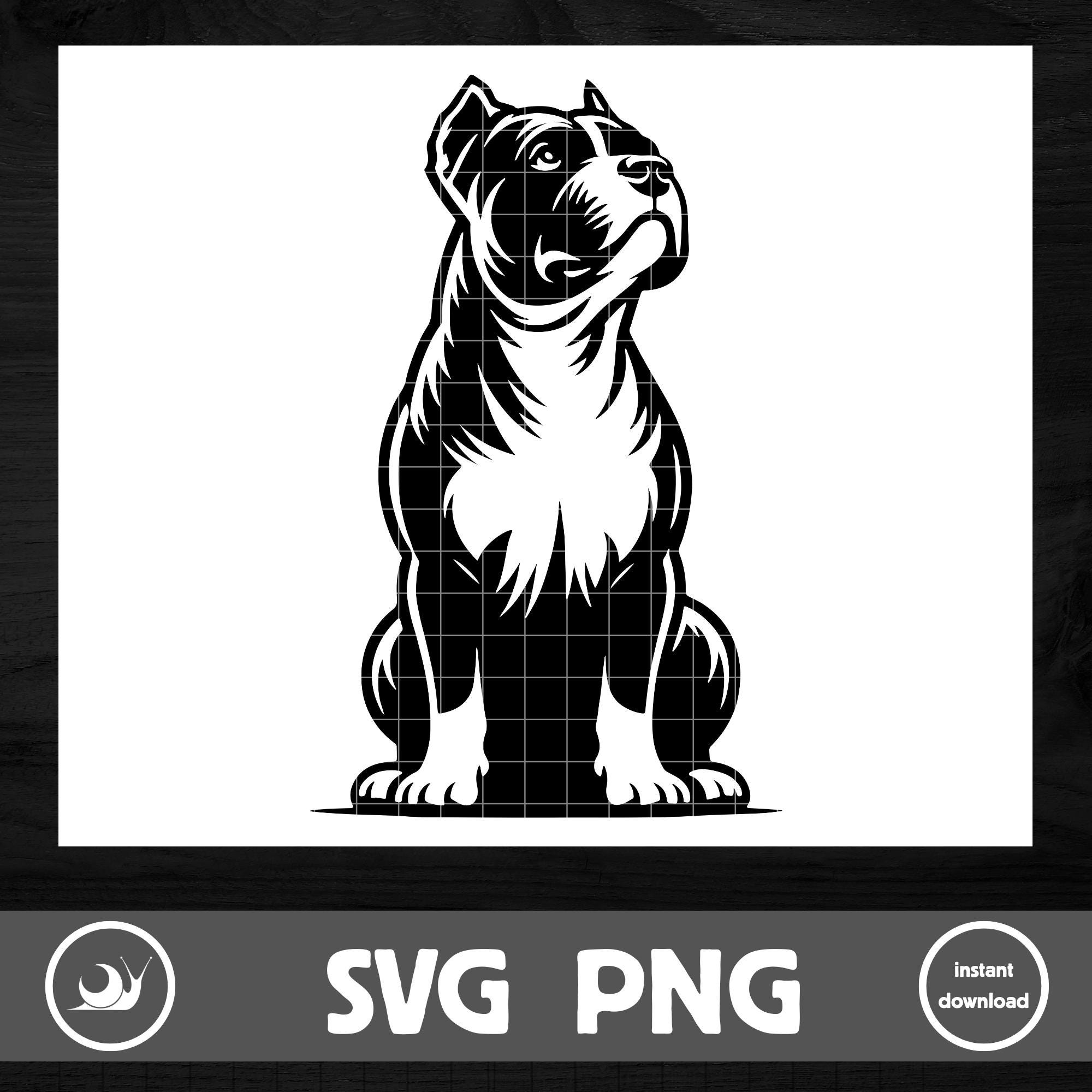 American Bully SVG Cut File for Cricut or Silhouette | Pitbull SVG PNG ...