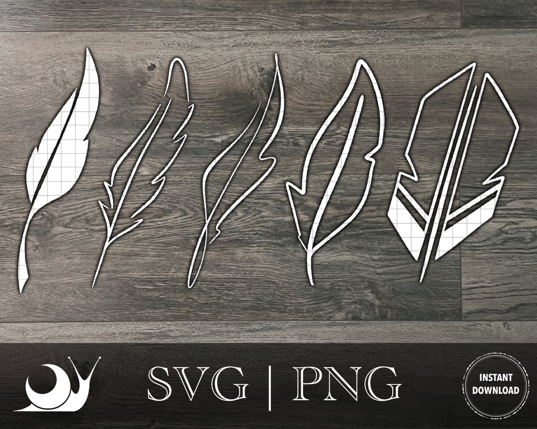 Feather SVG Sag Bundle Cricut Cut File - Etsy