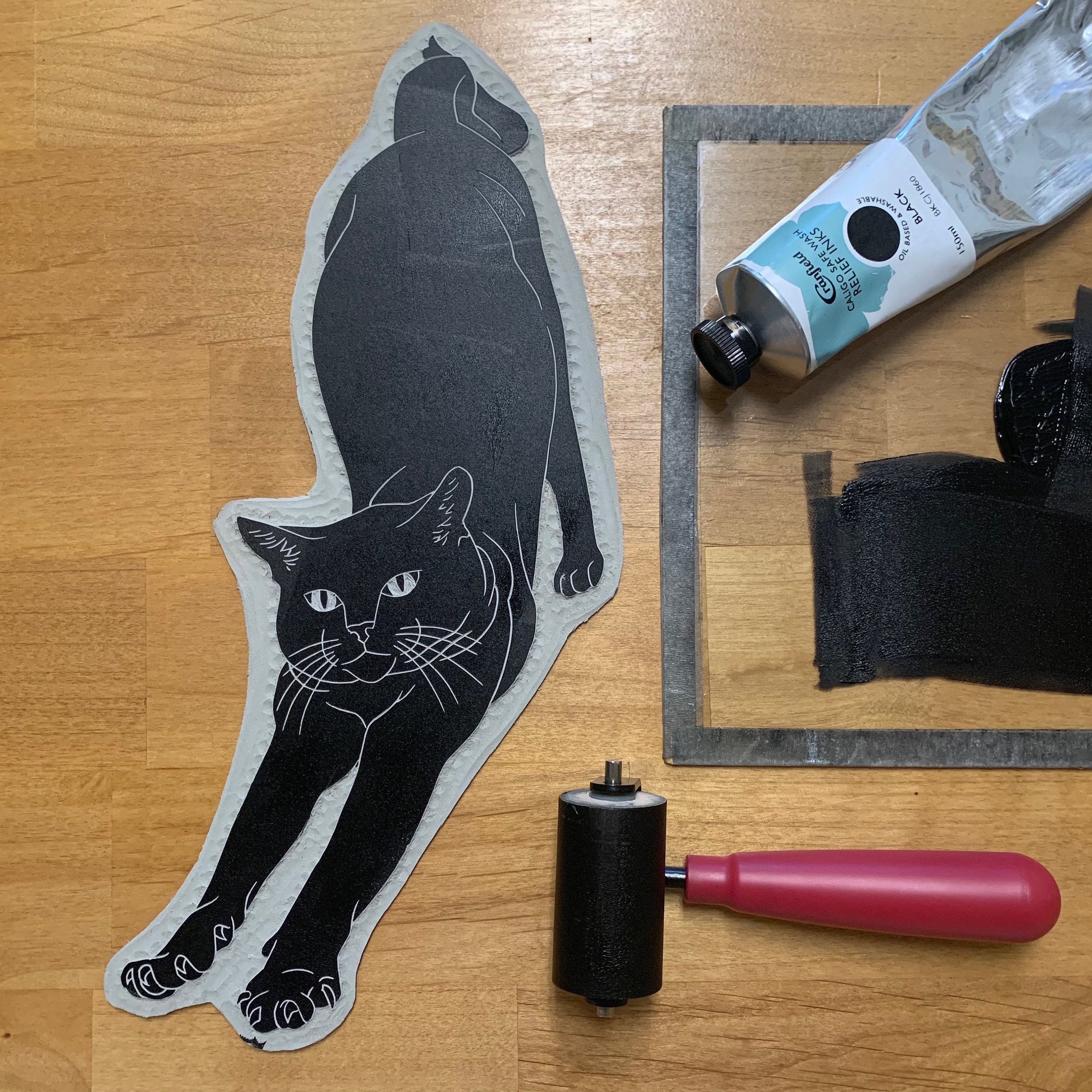 Cat Art Print Cat Artwork Cat Art Original Cat Print Wall Art | Etsy