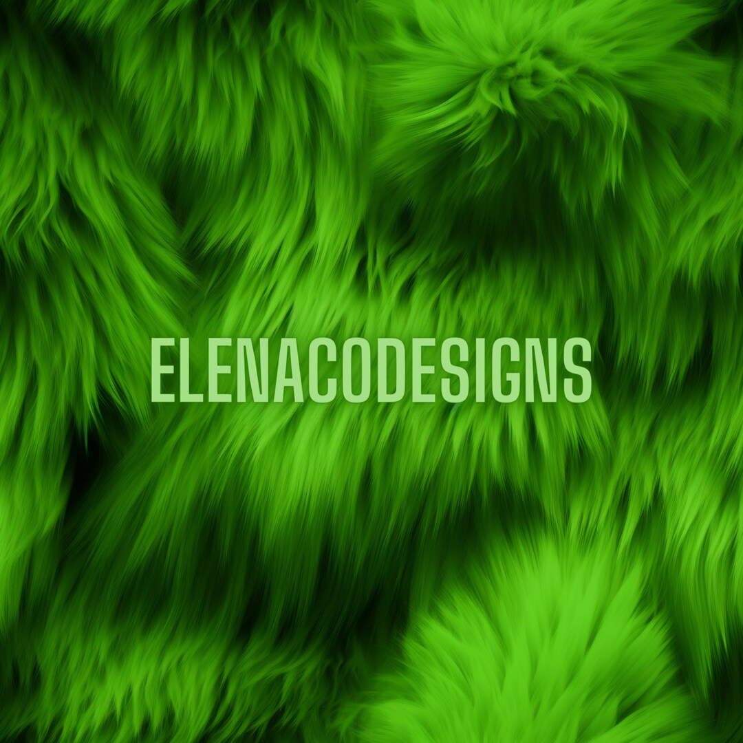 Green Faux Fur Seamless Pattern - Etsy