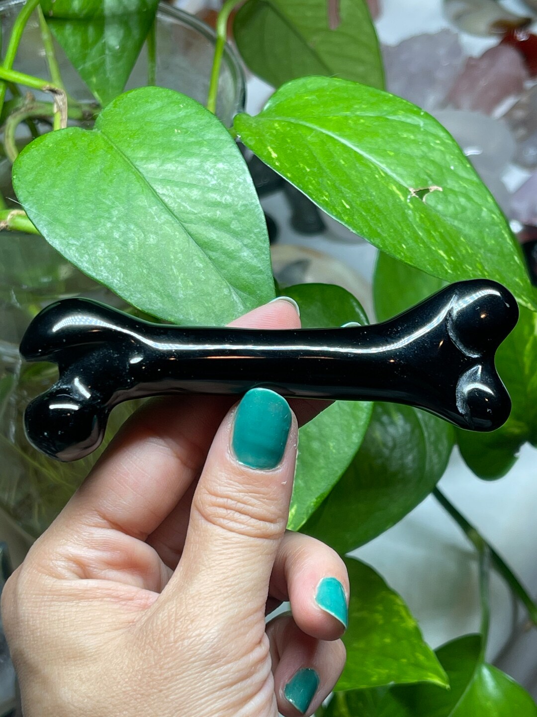 Obsidian Bone | Spooky Halloween | for Love and Crystals - Etsy