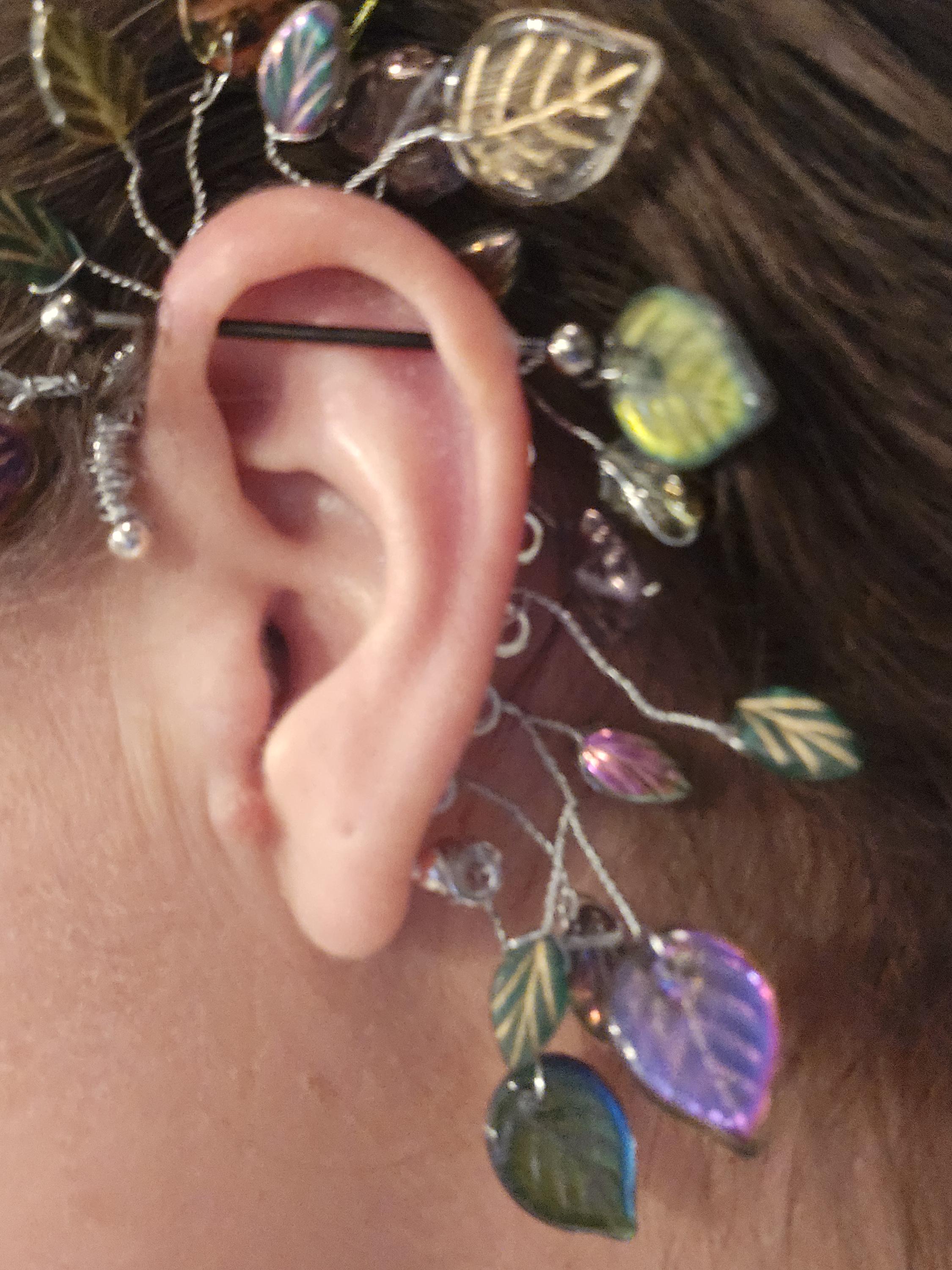 Custom Ear Cuffs. Elf Ear Jewelry. Handmade Glass Beads. Fairy Wire ...
