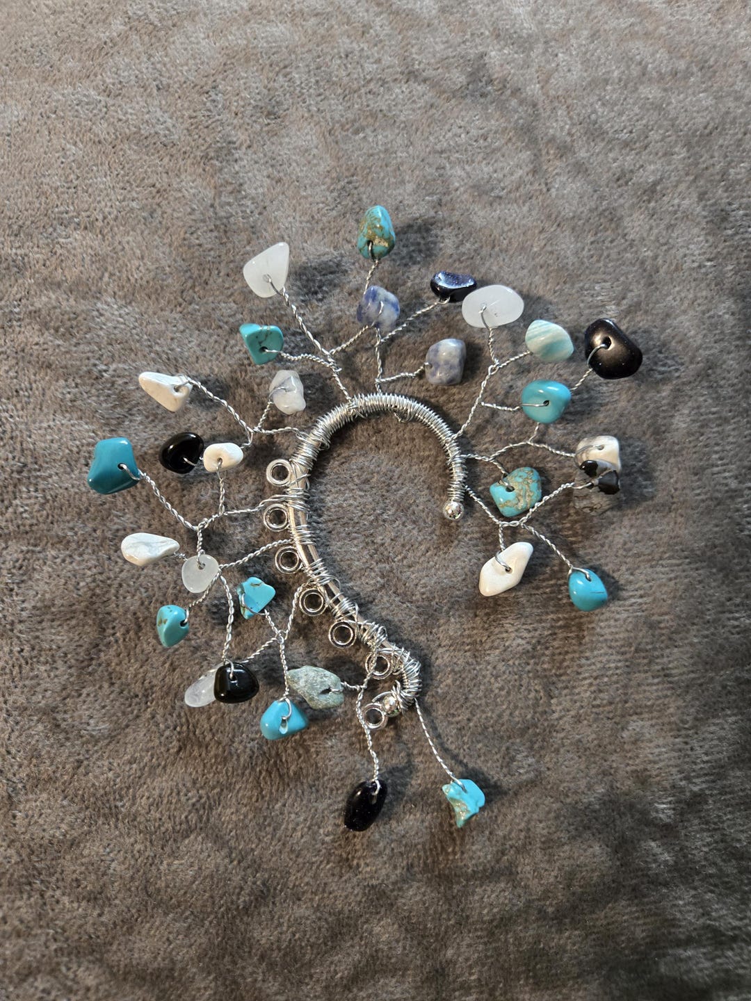 Custom Ear Cuffs. Elf Ear Jewelry. Handmade Glass Beads. Turcoise ...