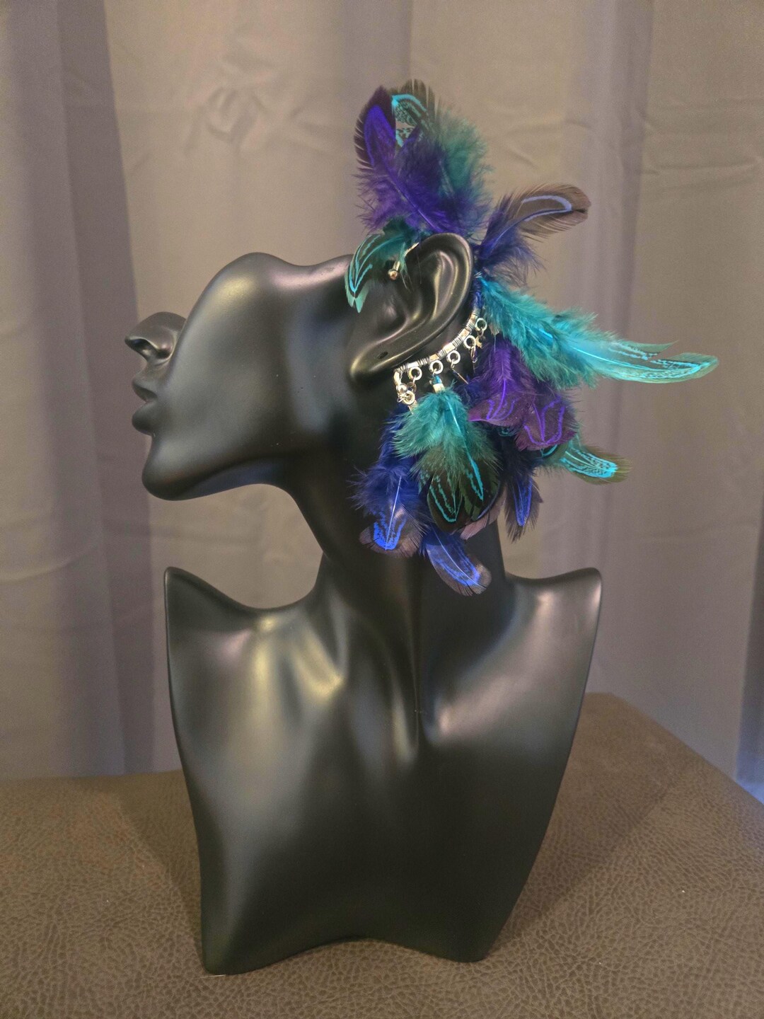 Feather Elf Ear Cuff - Wire Wrapped, No Piercing, Renn Faire - Etsy
