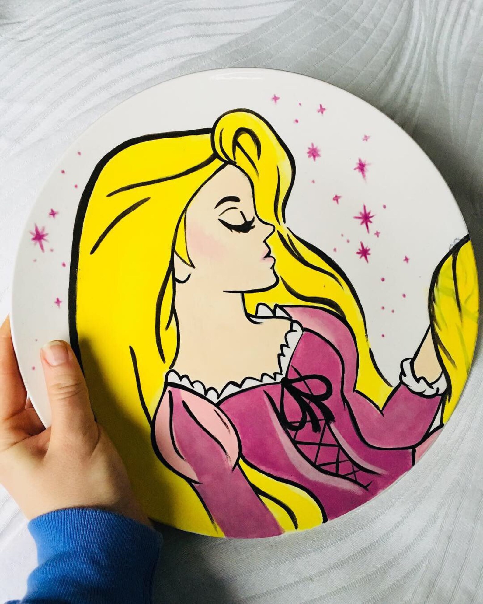 Princess Rapunzel Ceramic Plate - Etsy