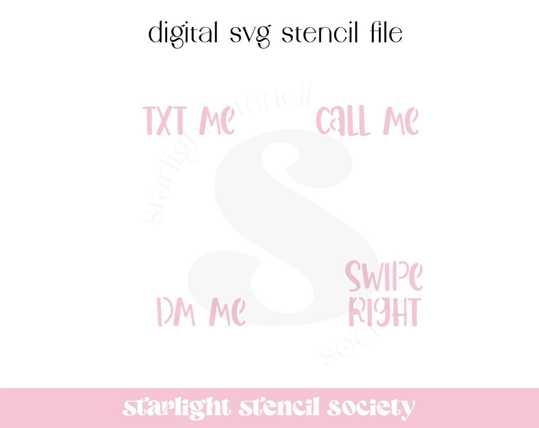 Social Media Convo | SVG FILE | Cookie Stencil | Valentines | Digital ...