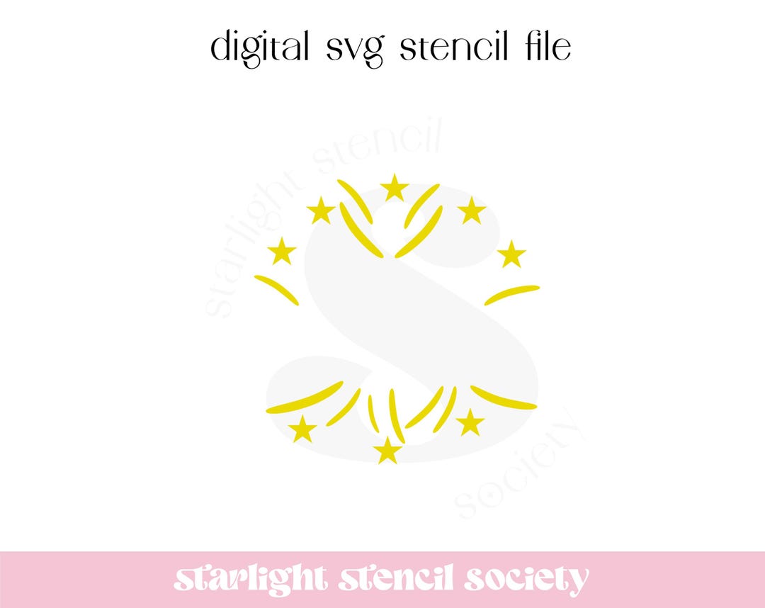 Firework Name SVG File Cookie Stencil America Digital File Instant ...