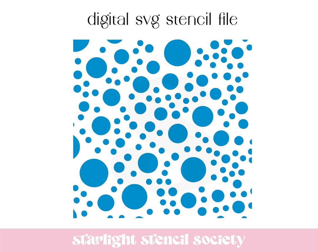 Bubble Scatter | SVG File | Cookie Stencil | Background | Digital File ...