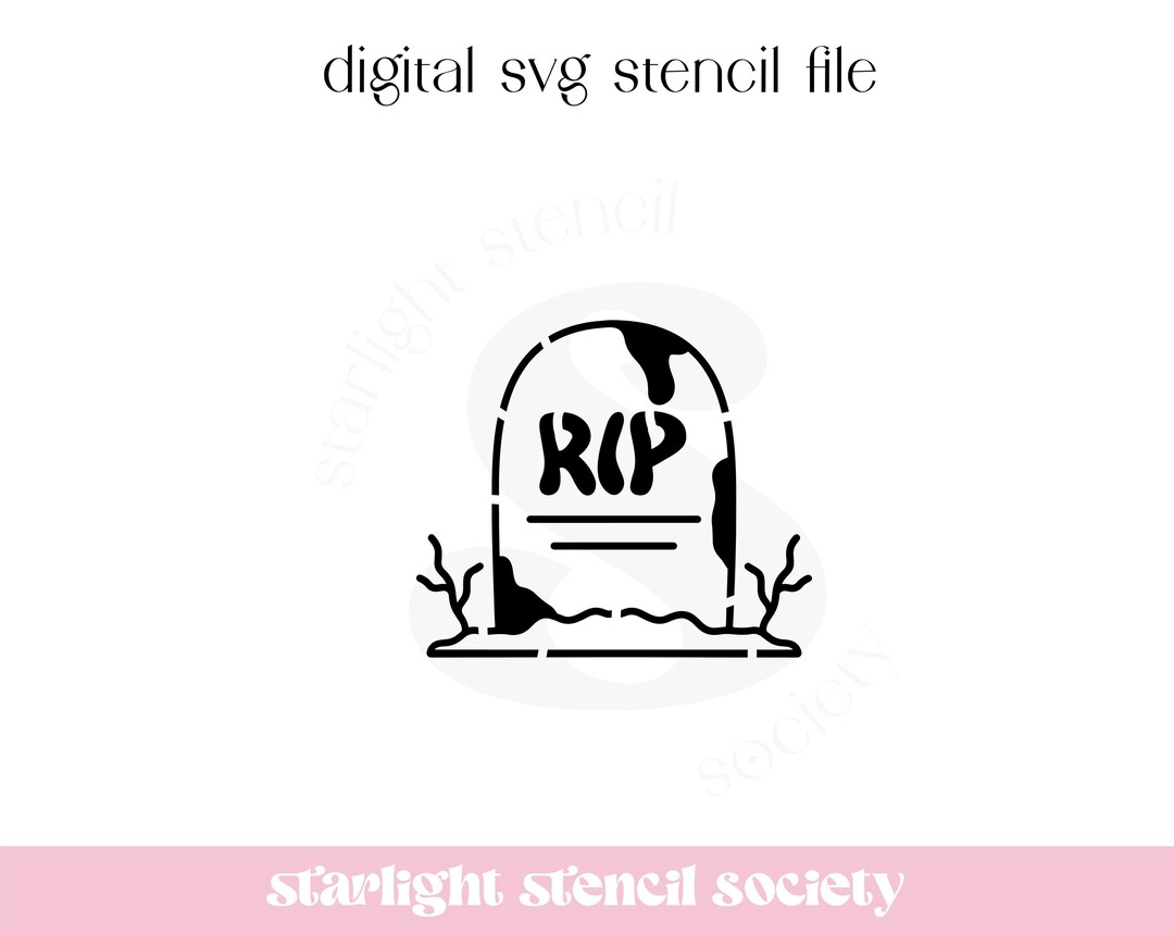 RIP Grave Pyo | SVG FILE | Cookie Stencil | Paint Your Own | Digital ...
