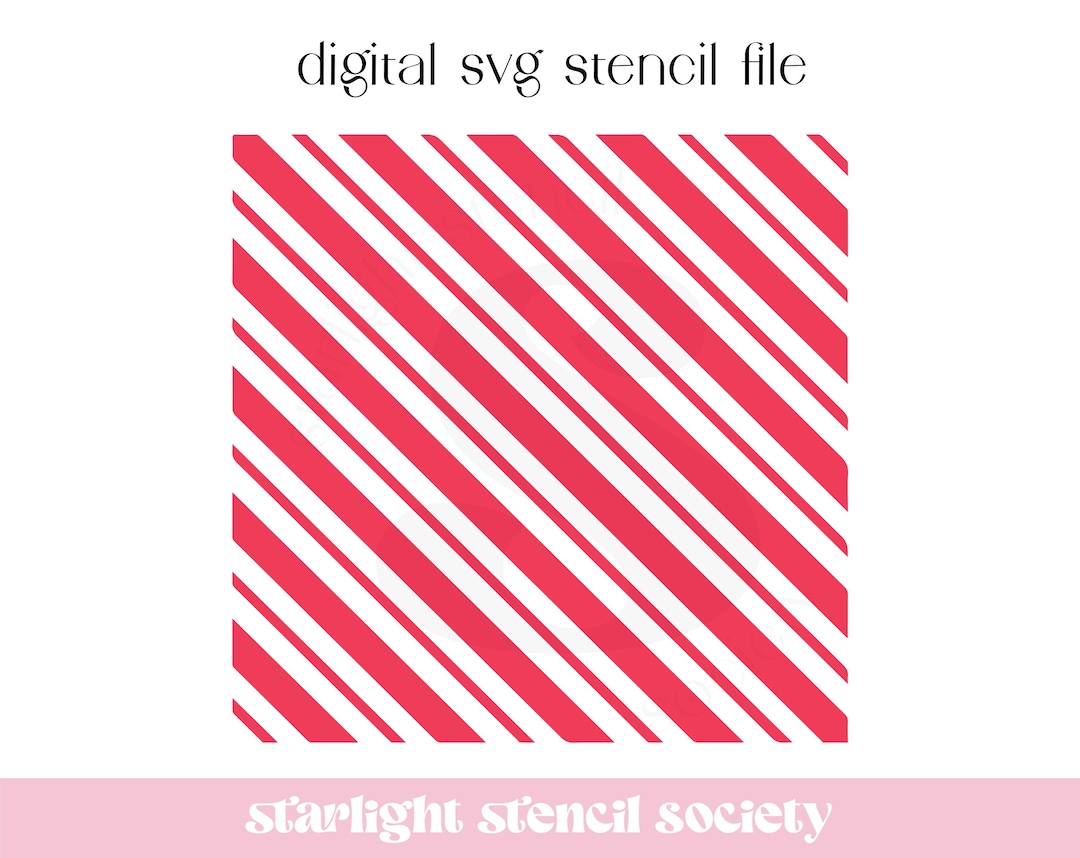 Diagonal Stripe | SVG FILE | Cookie Stencil | Background | Digital File ...