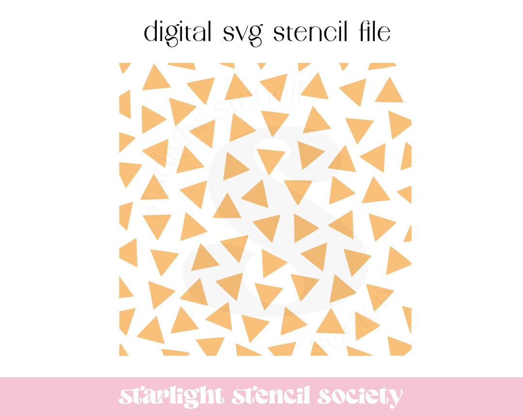Triangle Scatter | SVG FILE | Cookie Stencil | Chips | Background ...