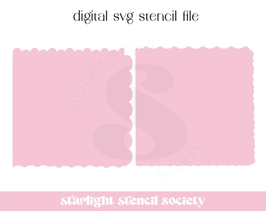 Edges | SVG File | Cookie Stencil | Background | Digital File - Etsy