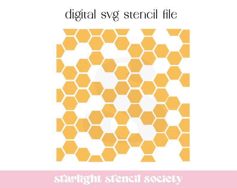 Broken Honeycomb | SVG FILE | Cookie Stencil | Backgrounds | Digital ...