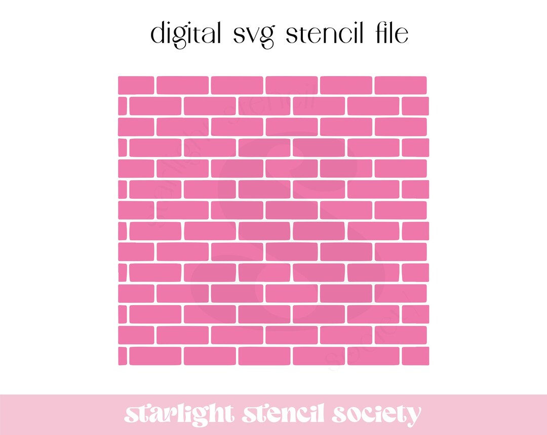 Brick | SVG FILE | Cookie Stencil | Backgrounds | Digital File - Etsy
