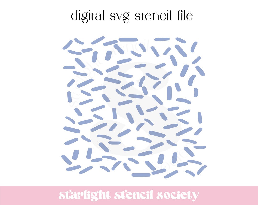 Sprinkle | SVG FILE | Cookie Stencil | Background | Cute Modern ...