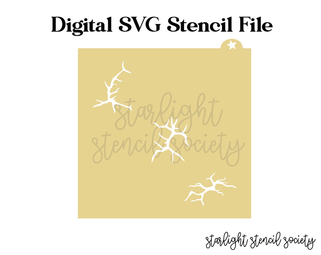Cracks SVG FILE Cookie Stencil Digital File Instant Download - Etsy