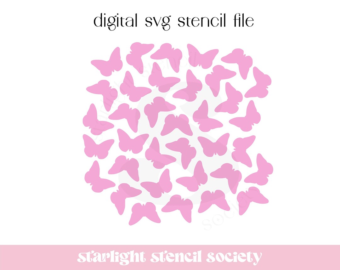 Butterfly Scatter | SVG FILE | Cookie Stencil | Digital File - Etsy