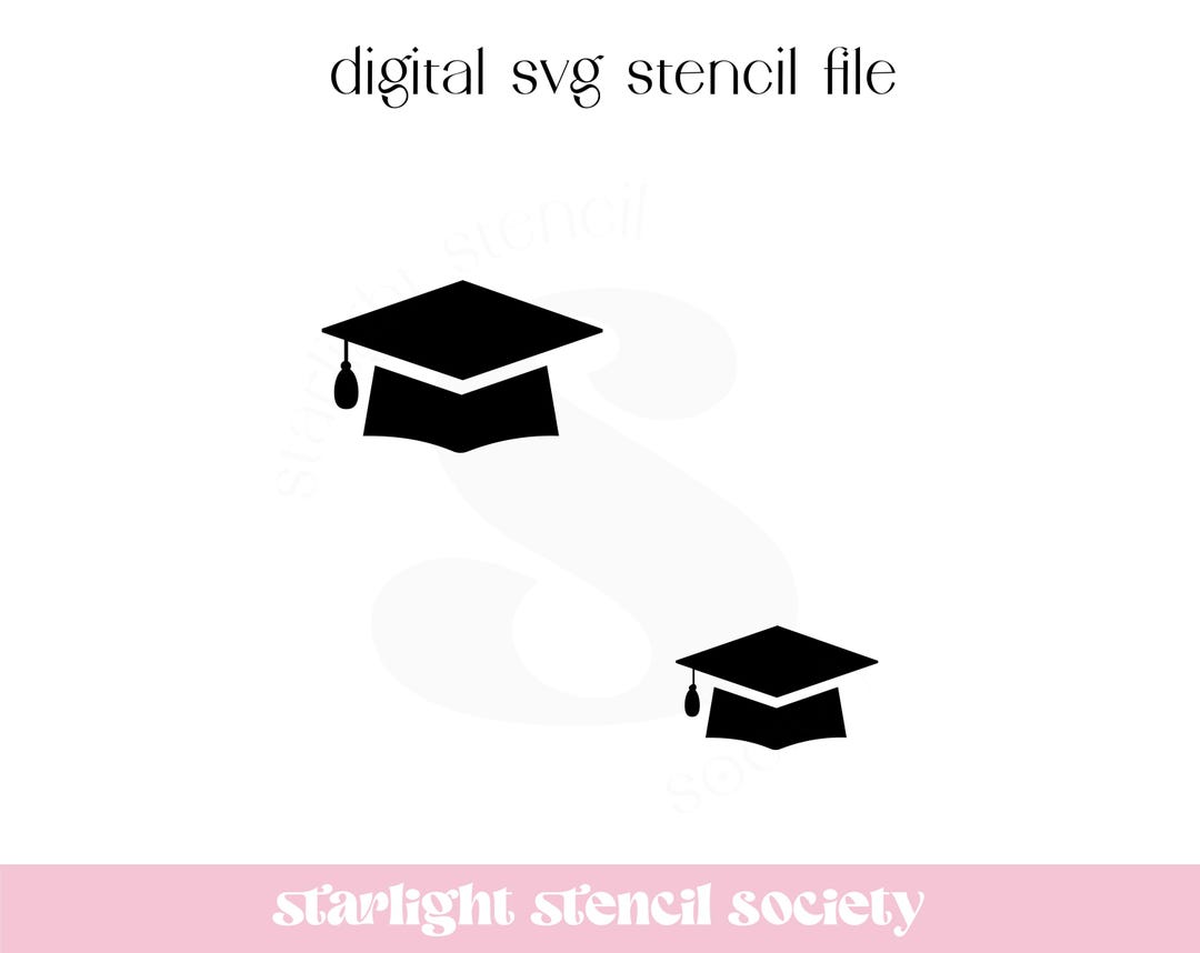 SVG FILE | Grad Cap | Cookie Stencil | School | Graduation | Hat ...