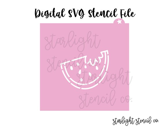 SVG FILE Watermelon Bite Paint Your Own Cookie Stencil - Etsy