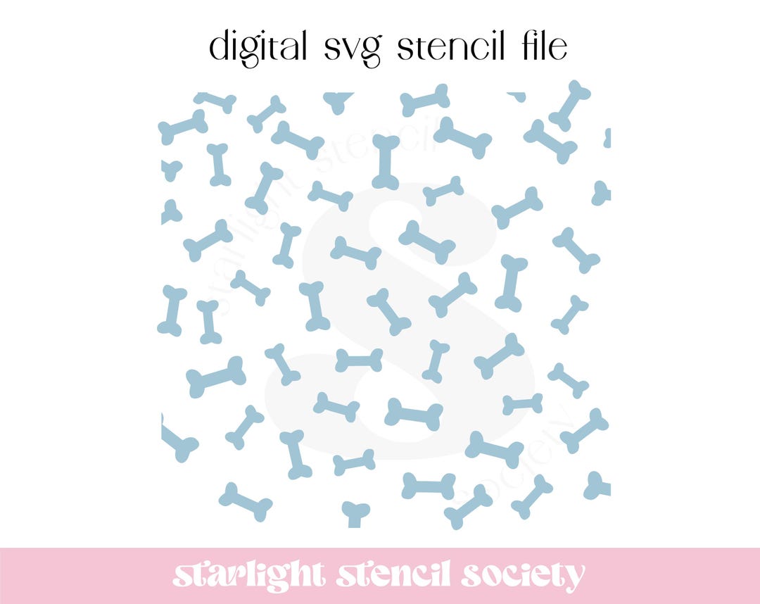 Bone Scatter | SVG FILE | Cookie Stencil | Background | Digital File - Etsy