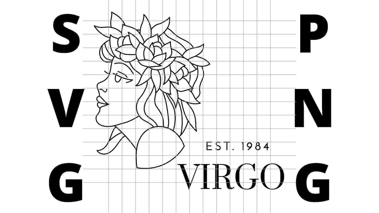 Virgo SVG PNG - Etsy