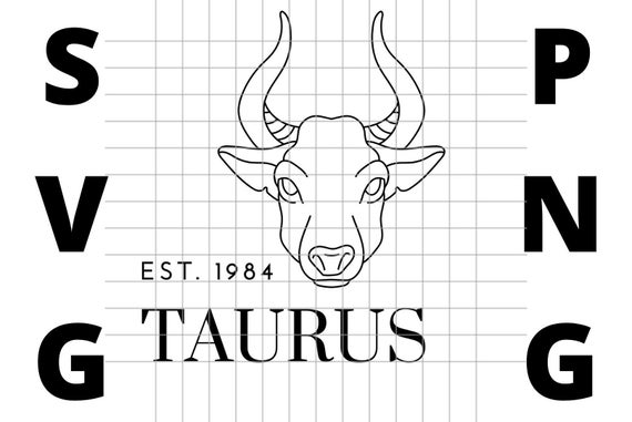 Taurus SVG PNG | Etsy