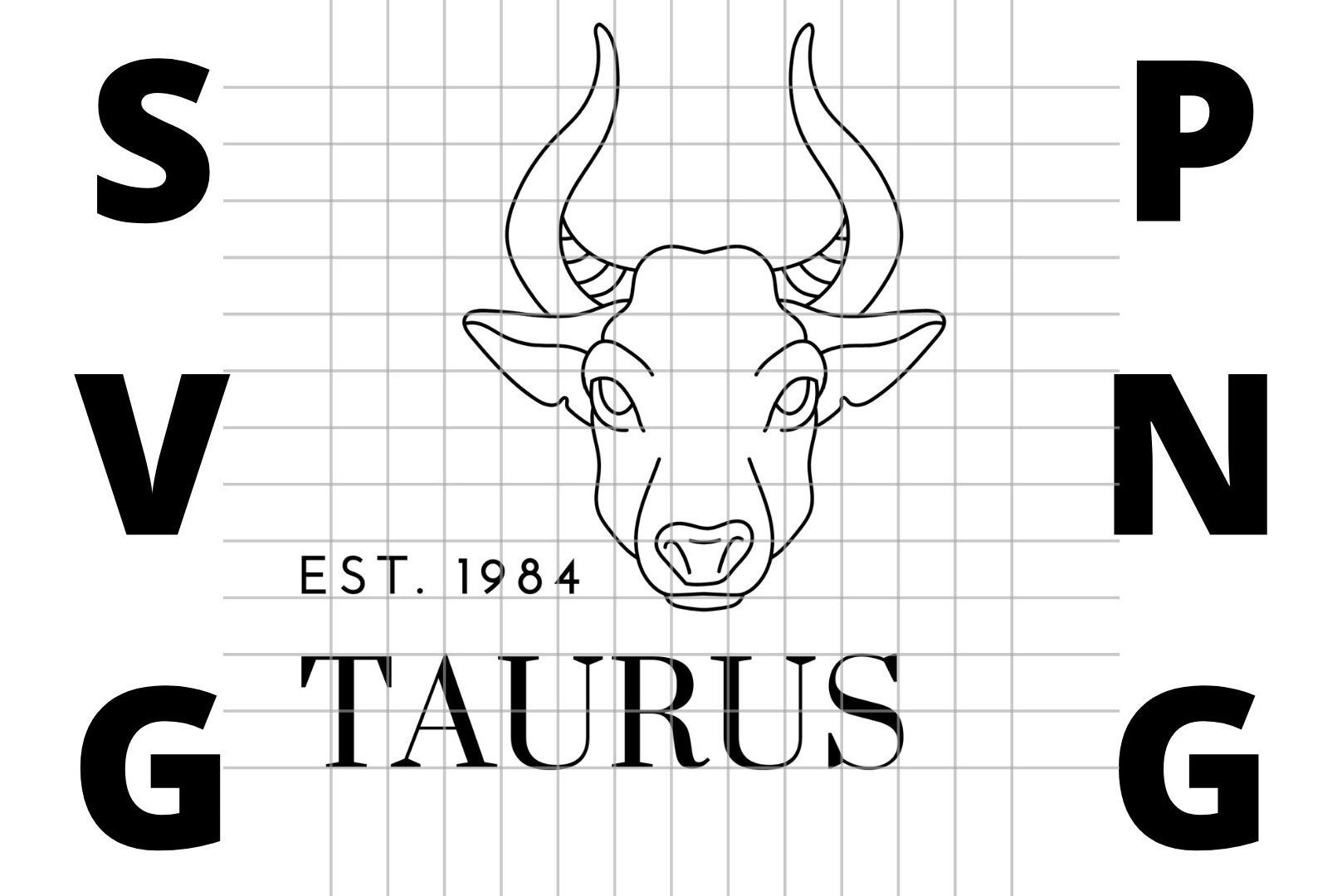 Taurus SVG PNG - Etsy