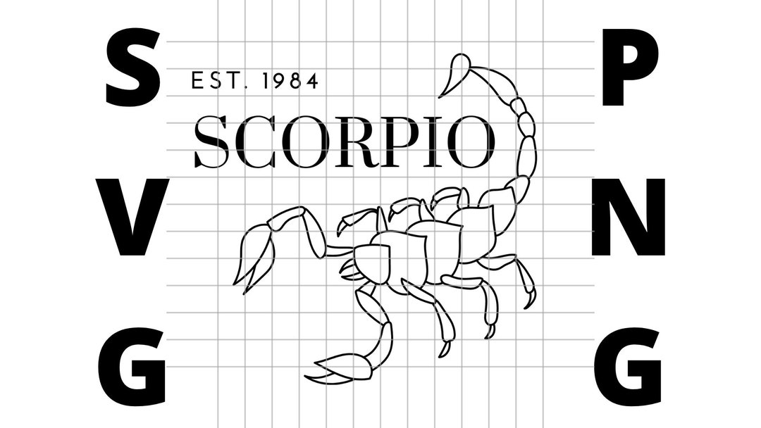 Scorpio SVG PNG - Etsy