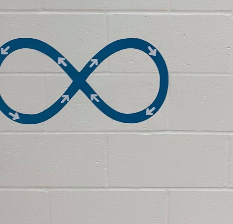 Tracing Infinity Loop Sensory Path Wall Decals Sensory Path | Etsy