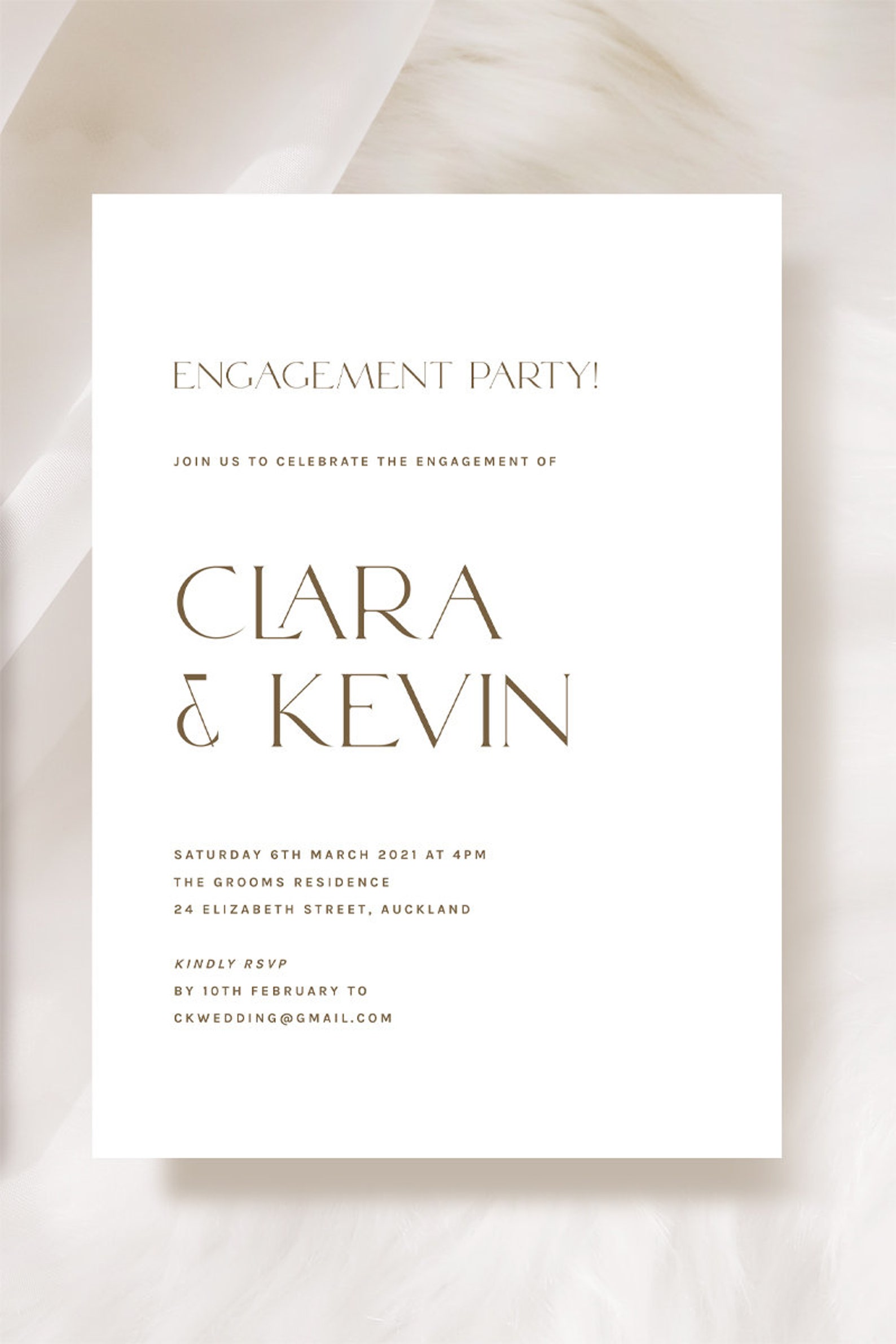 Engagement Party Invitation Template, Engagement Party Evite, Text ...