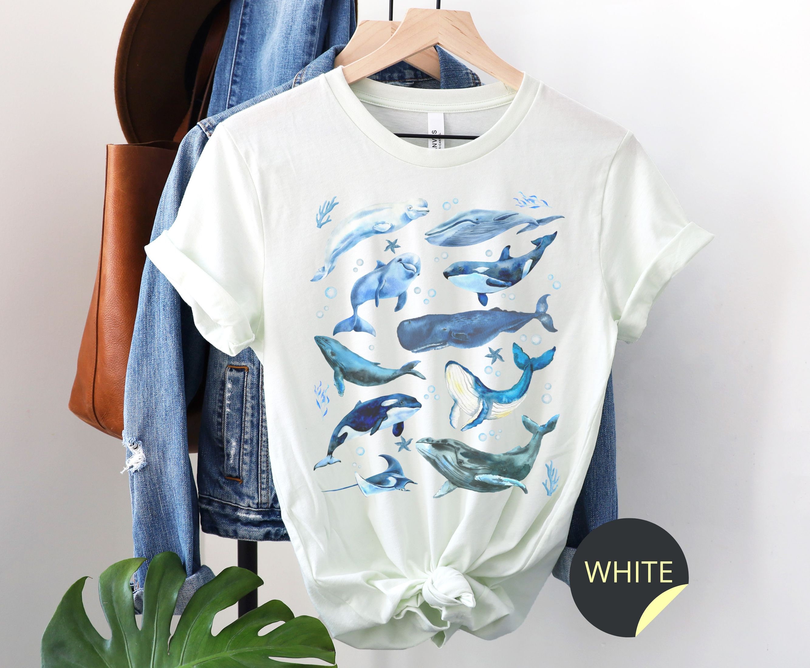 Marine Life Sweatshirt Ocean Animals Sweater Conservation - Etsy