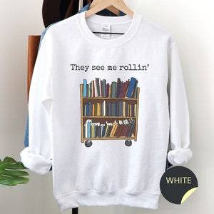 Library Sweatshirt, Librarian Gift, Funny Library Sweater, Literary ...