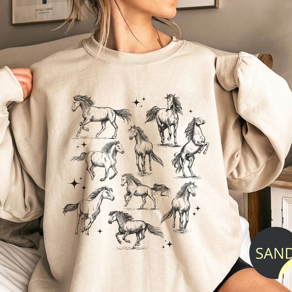 Horse Sweatshirt - Etsy