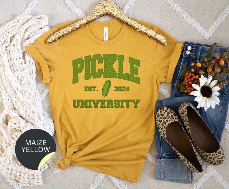 Pickle Shirt, Pickle University T-shirt, Dill Pickle Jar Shirt, Pickle ...
