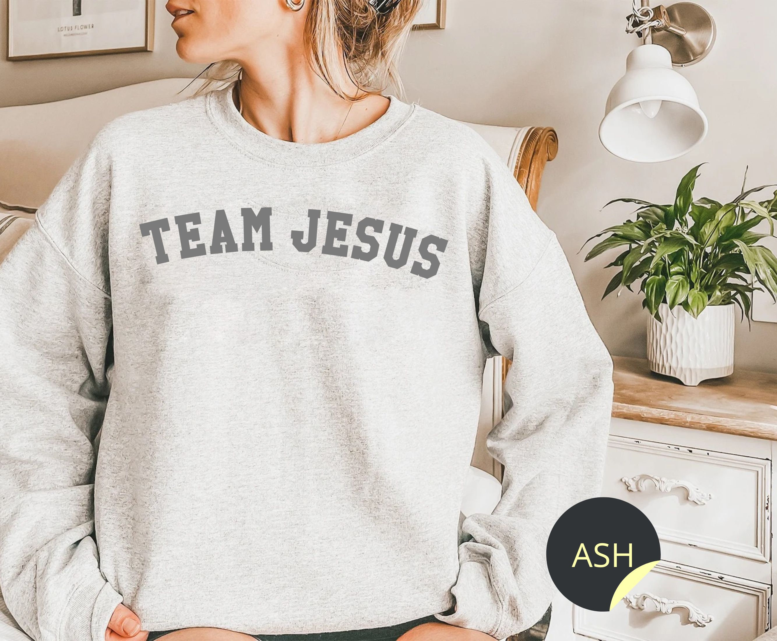 Team Jesus Sweatshirt, Team Jesus Jersey Sweat, Christian Teen Gift ...