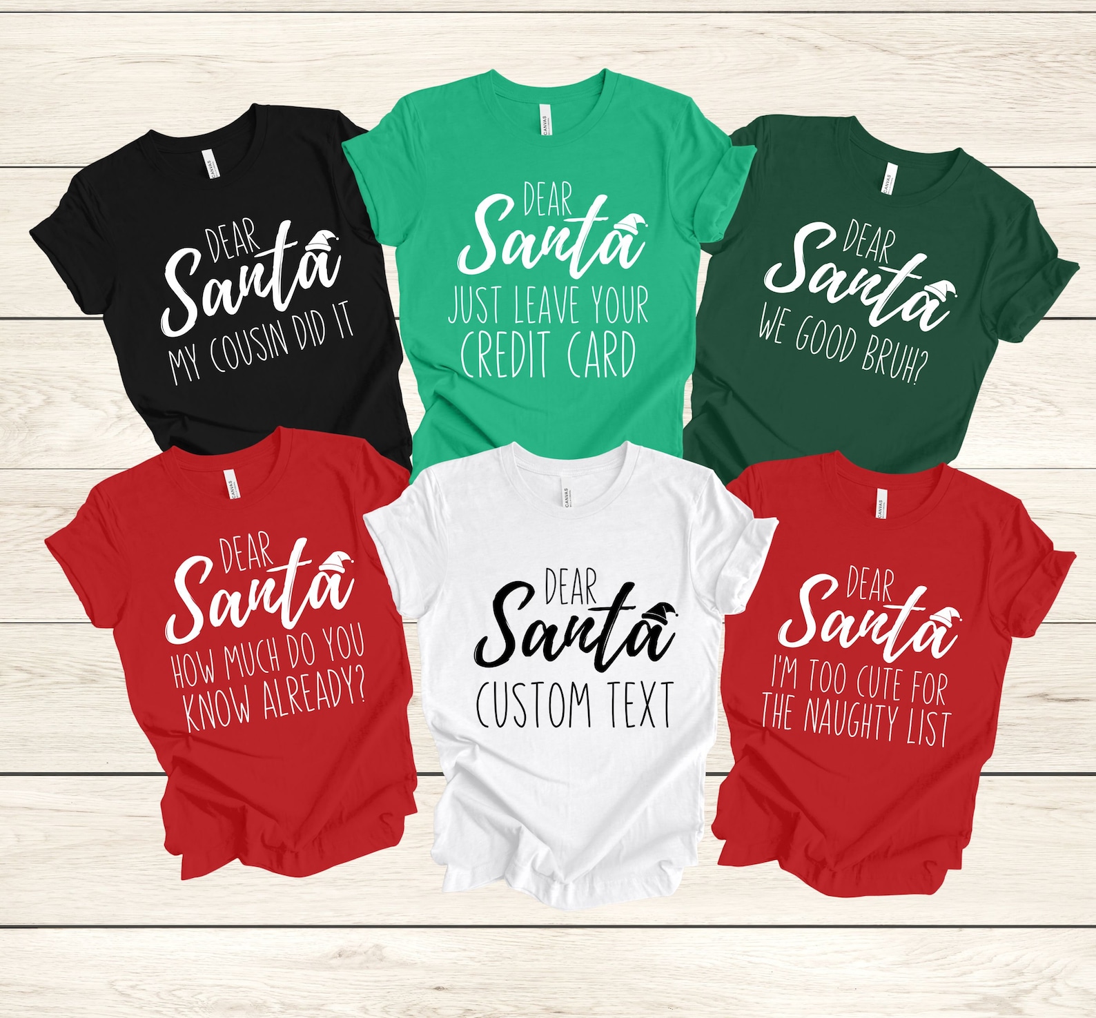 Dear Santa Shirts, Christmas Family Shirts, Dear Santa Group T-shirts ...