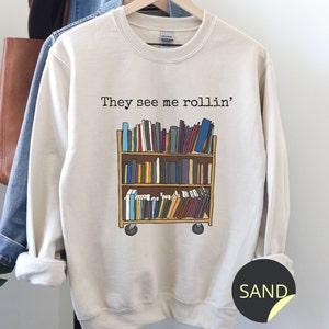 Library Sweatshirt, Librarian Gift, Funny Library Sweater, Literary ...