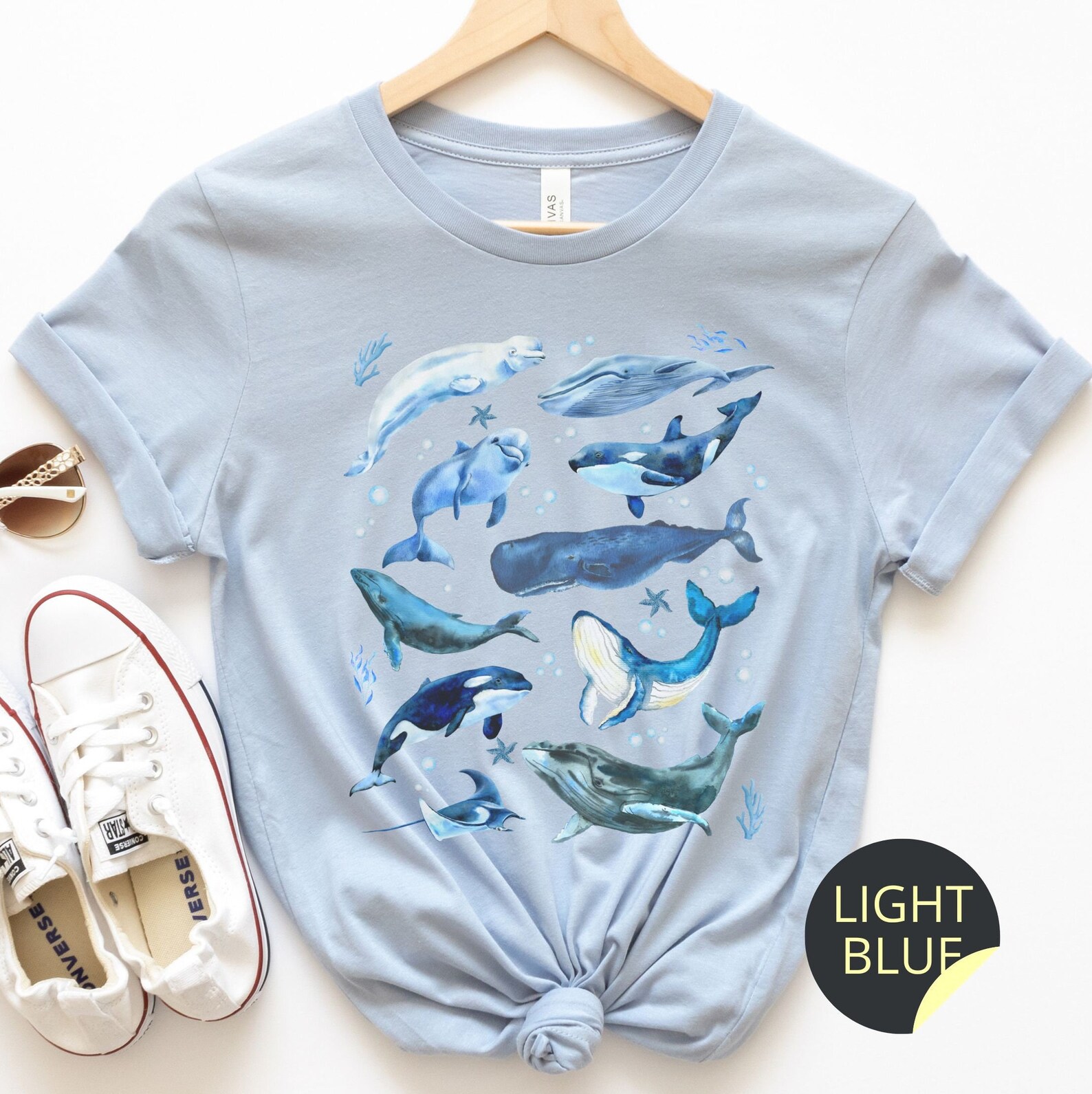 Marine Life Sweatshirt Ocean Animals Sweater Conservation - Etsy