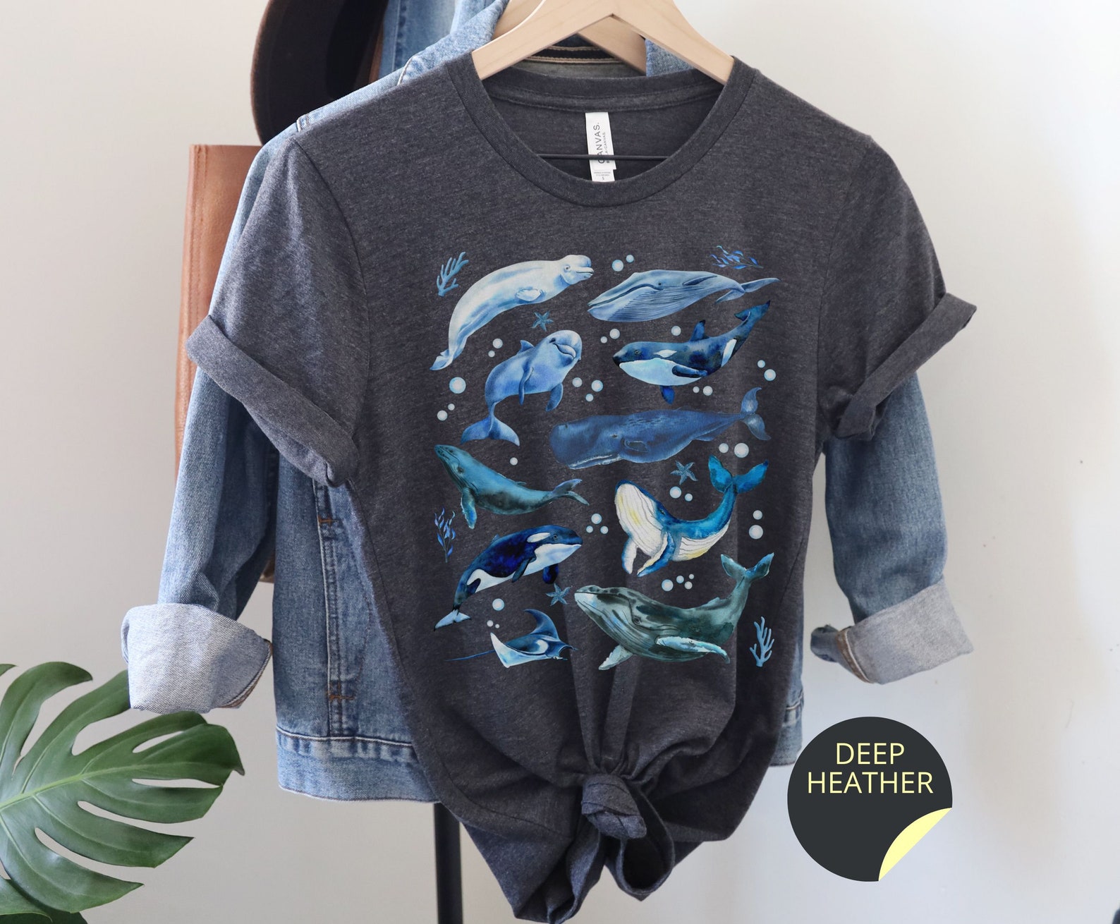 Marine Life Sweatshirt Ocean Animals Sweater Conservation - Etsy