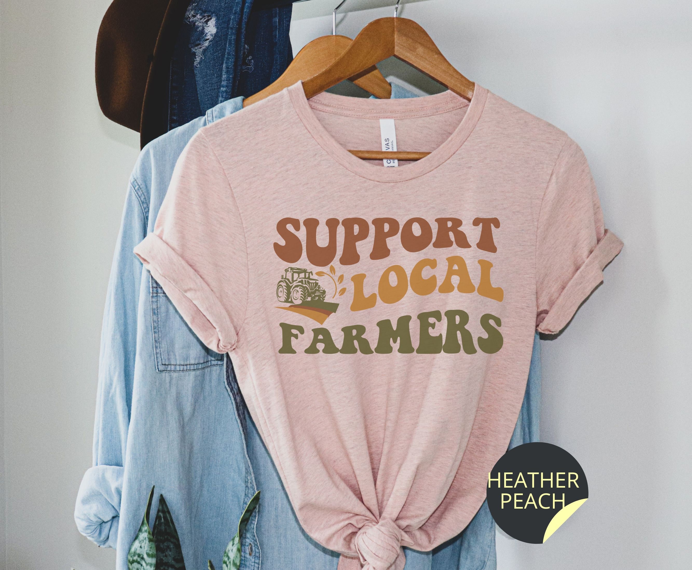 Support Local Farmers Shirt Agriculture Shirt Farmer's - Etsy
