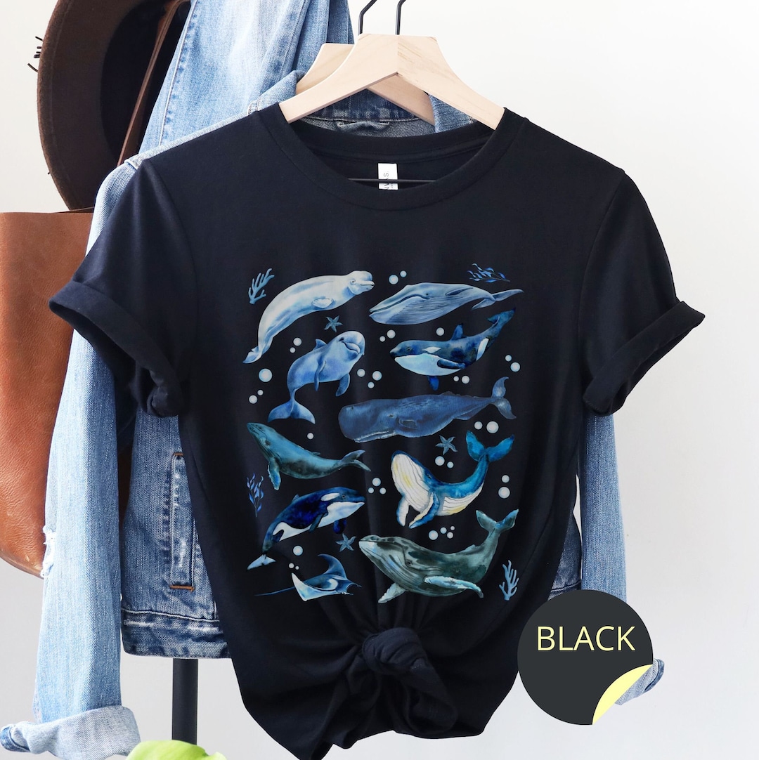 Marine Life Sweatshirt, Ocean Animals Sweater, Conservation Crewneck ...