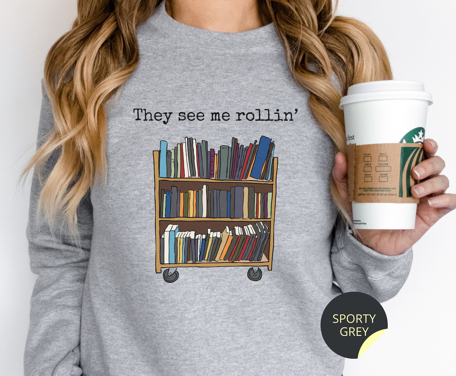 Library Sweatshirt, Librarian Gift, Funny Library Sweater, Literary ...