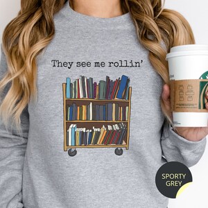 Library Sweatshirt, Librarian Gift, Funny Library Sweater, Literary ...