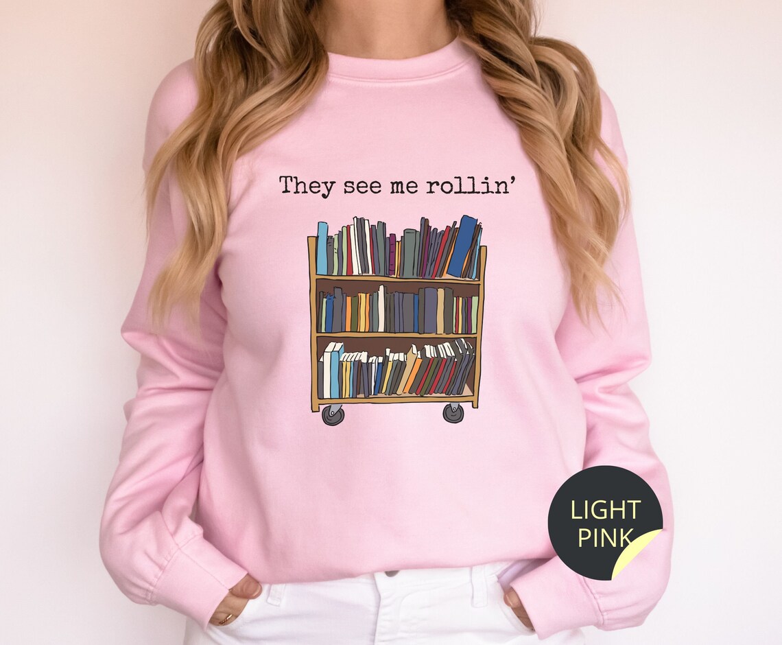 Library Sweatshirt, Librarian Gift, Funny Library Sweater, Literary ...